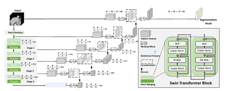 Self-Supervised Pre-Training of Swin Transformers for 3D Medical Image Analysis | Medical-image ...